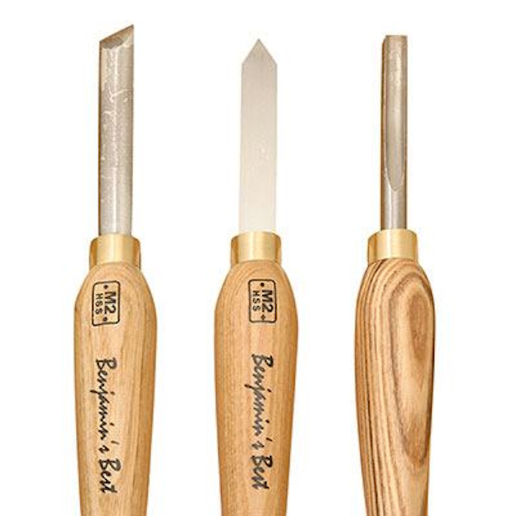 3 Piece Benjamins Best HSS Pen Turning Set