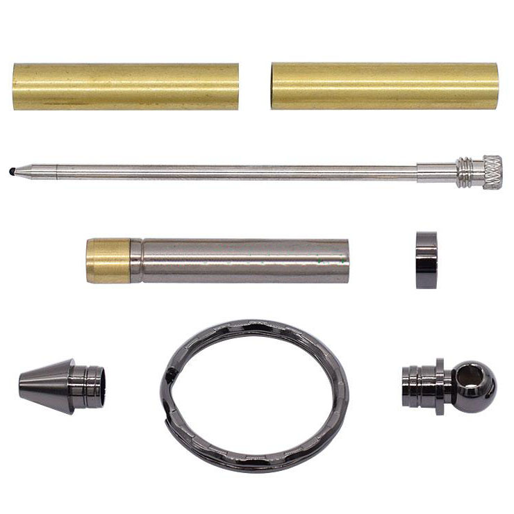 MINI Pen Key Ring Kit: Gun Metal