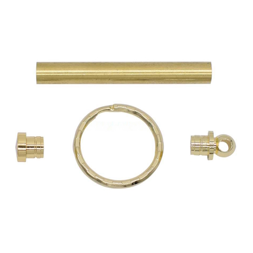 Key Ring Kit – Gold (fancy cap)