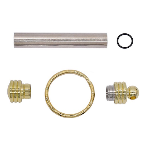 Secret Compartment Key Ring Kit – Gold
